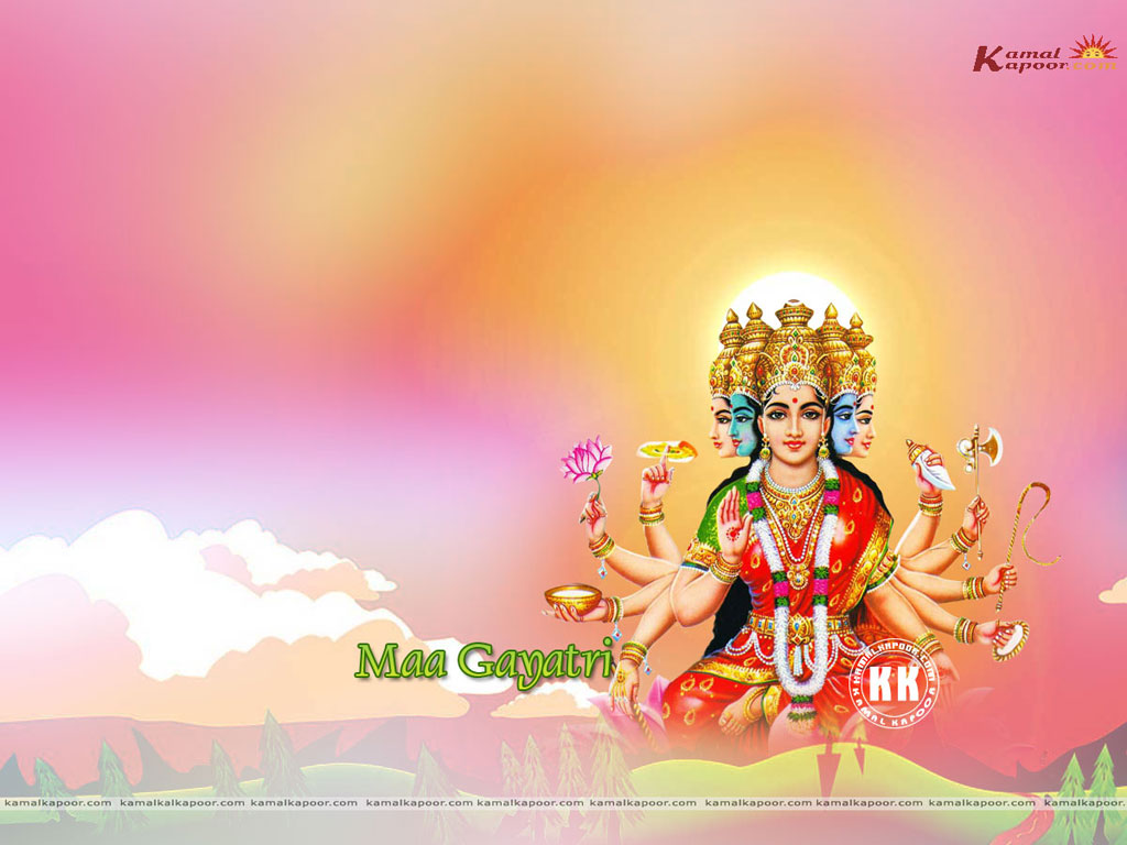 Gayatri Maa wallpapers, Hindu goddess Maa Gayatri Wallpaper, Gayatri ...